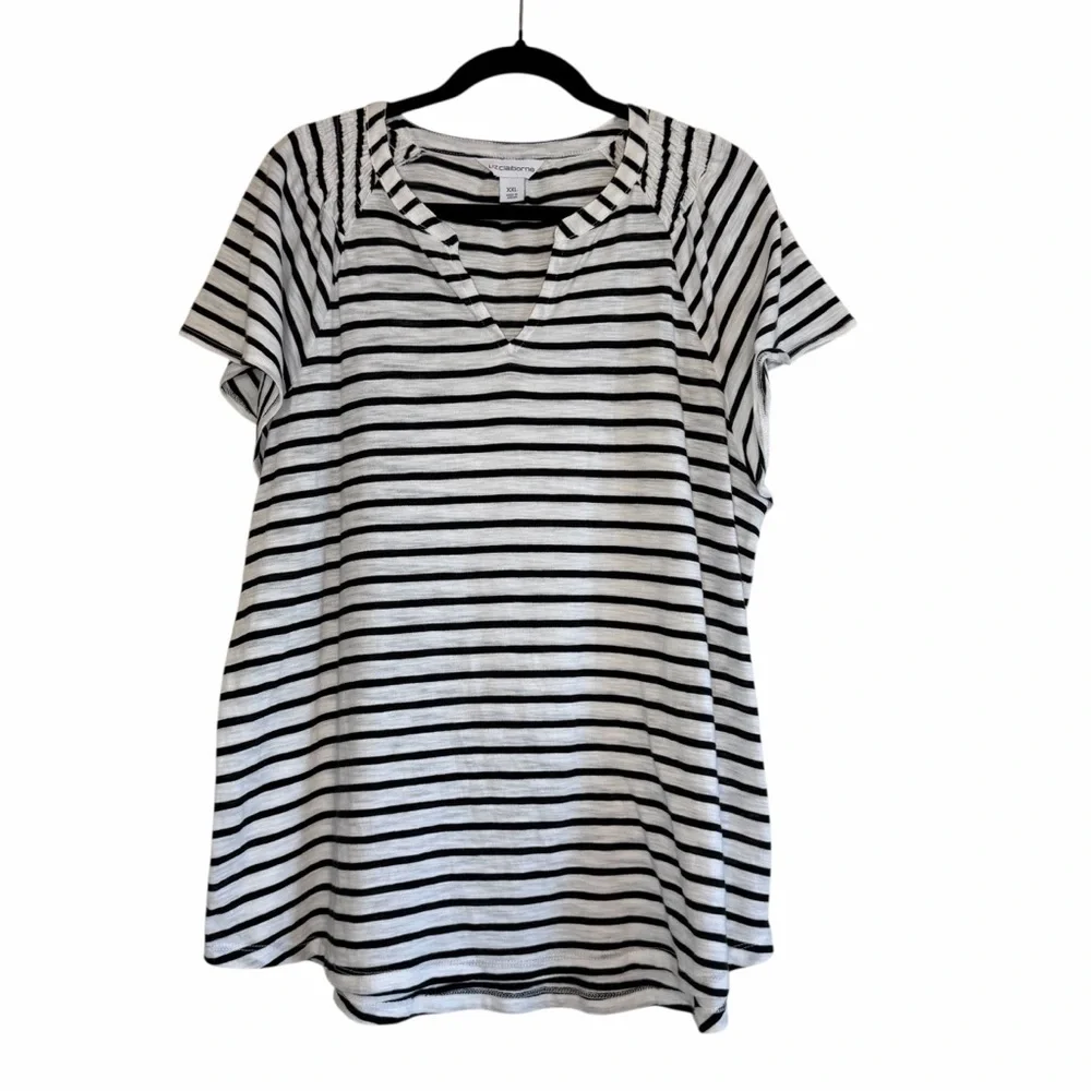 Liz Claiborne | Tops | 23 Liz Claiborne Monochrome Black And White ...
